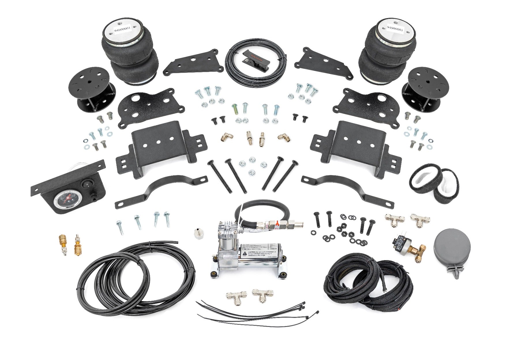 Air Spring Spacer Kit w/ Compressor | 5" Lift | Ram 2500 4WD (2014-202 ...
