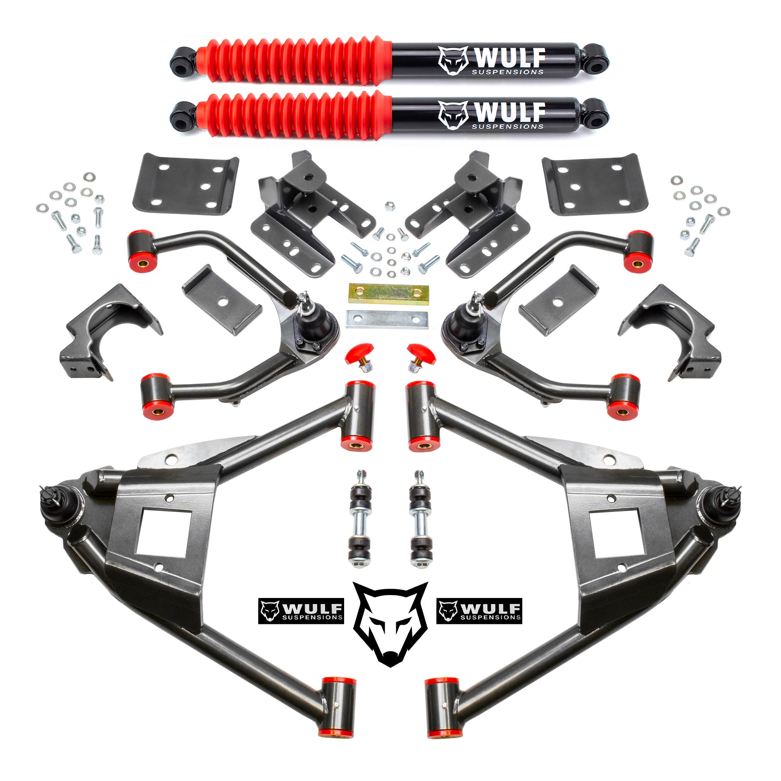 4"-6" Drop Arm Lowering Kit for 2007-2014 Chevy Silverado GMC Sierra ...