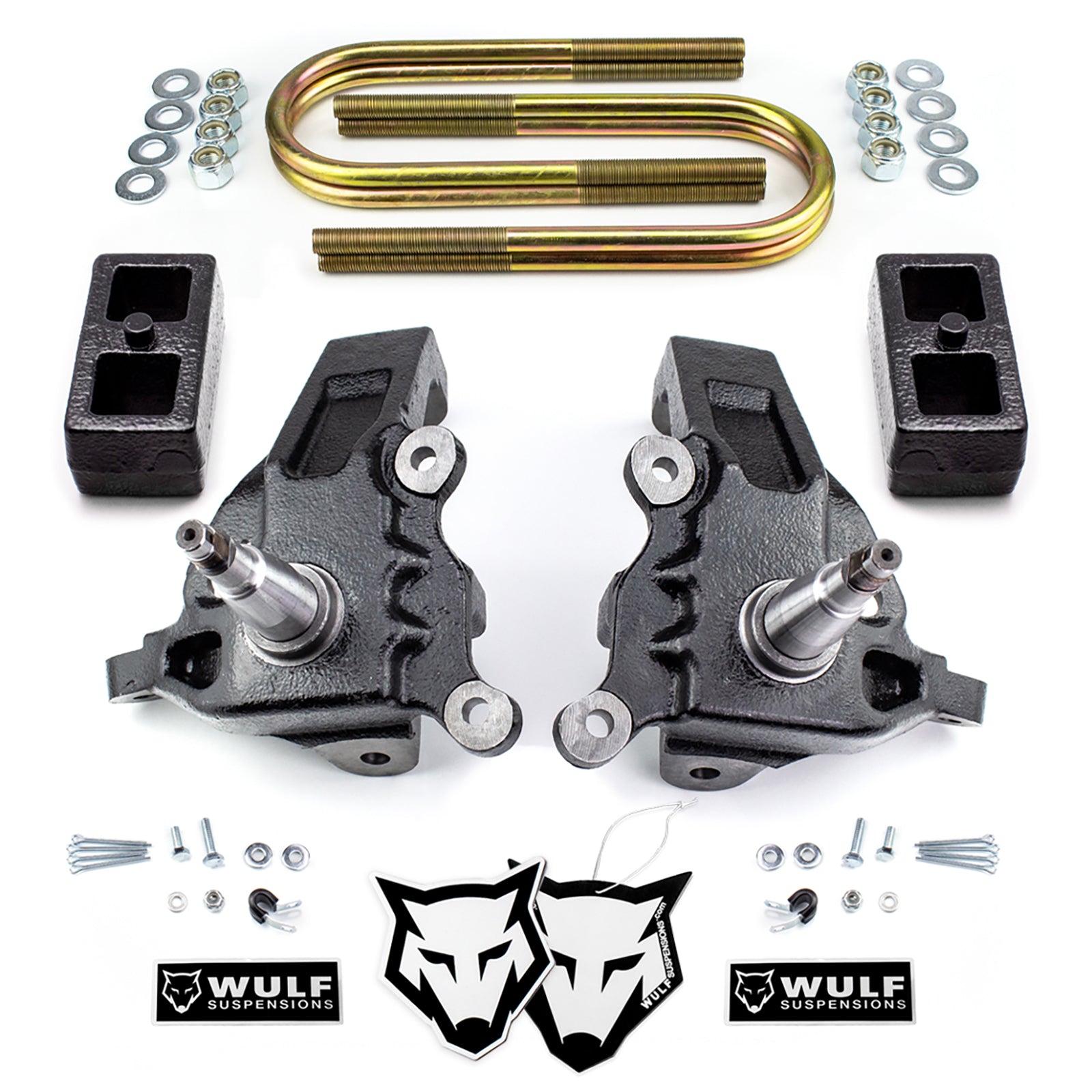 3.5"/1" Lift Kit w/ Spindles Blocks Fits 1997-2004 Ford F150 – Wulf ...
